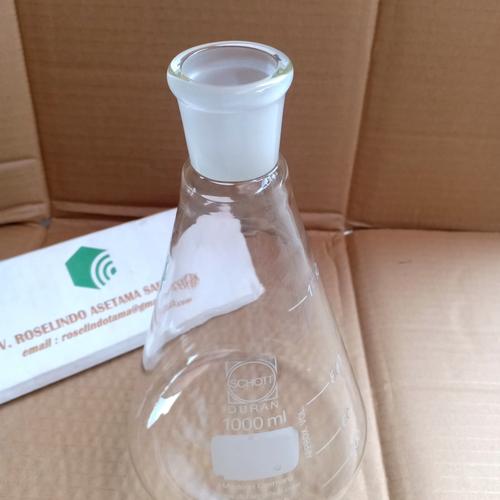 Jual Erlenmeyer asah cap 1000 ml NS 29/32 tanpa tutup ORIGINAL DURAN - Kab. Bekasi ...