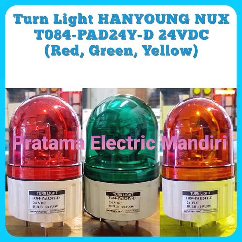 Jual Rotary Lamp Turn Light HY TP-24 New T084-PAD24 24VDC NUX HANYOUNG ...