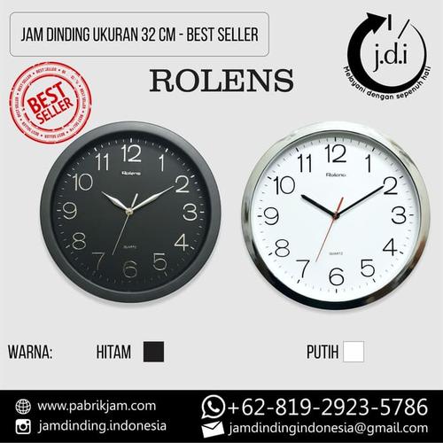 Jual Jam Dinding Diameter 32 CM - List Silver - BEST SELLER - Putih ...