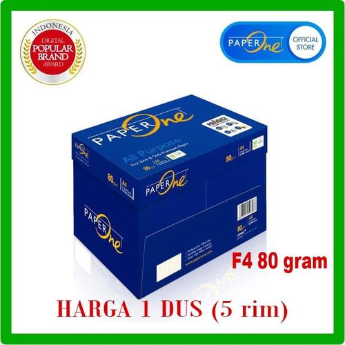 Jual HVS F4 80 GRAM PAPER ONE/ KERTAS FOLIO LEGAL / ALL PURPOSE PAPER ...