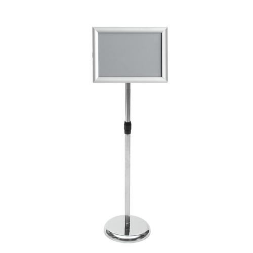 Jual Adjustable A4 Metal Display Pedestal Sign Floor Holder Stand ...