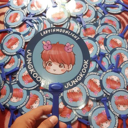 Jual KIPAS TANGAN SOUVENIR BAHAN AC 310 TEBAL + LAMINATING HARD 2 SISI ...