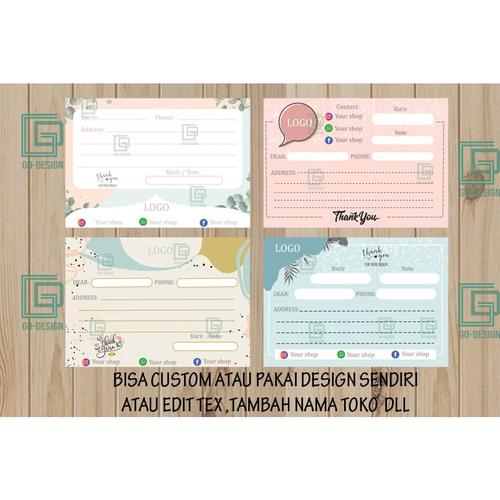 Jual Sticker stiker alamat address olshop pengiriman fragile custom ...