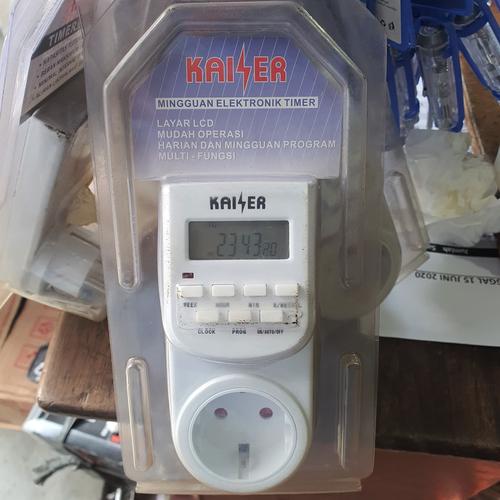 Jual Stopkontak Timer Kaiser Digital KSR-K28 / Stop Kontak Timer Kaiser ...