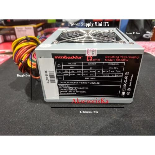 Jual POWERSUPPLY / POWER SUPPLY / PSU SIMBADA MINI CX SERIES 380WATT - Kota Bandung ...