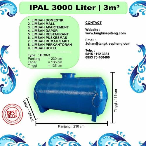 Jual TANGKI Pengolahan Air Limbah IPAL|3000 liter|3M3|STP BIOTECH - Jakarta Barat - Rumah ...