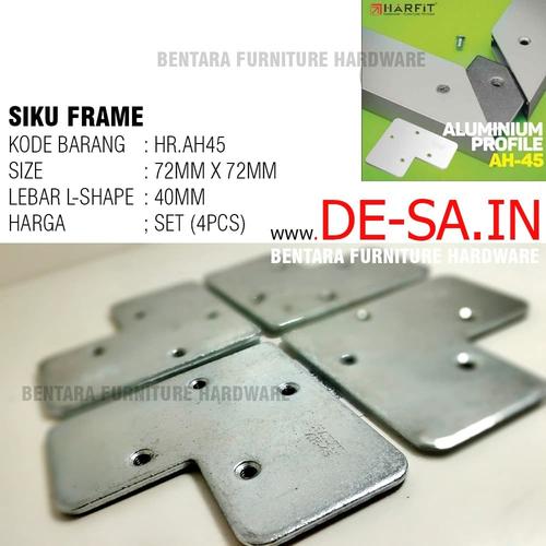 Jual Huben / Harfit AH-45 Siku Frame Alumunium (4Pcs) - Kab. Tangerang ...