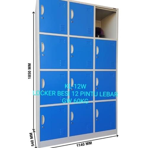 Jual locker loker besi 12 pintu kozure KL -12W wide ( helm in full face ...