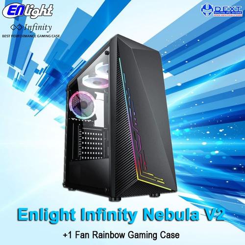 Jual Enlight Infinity Nebula V2 + 1 Fan Rainbow Gaming Case - Kota ...