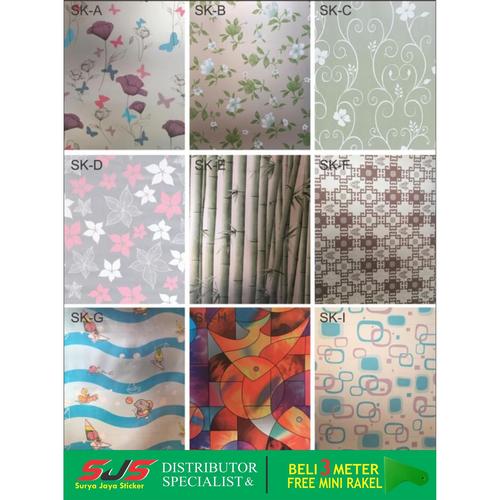 Jual STICKER KACA / STIKER KACA MOTIF 90CM - LEBAR 90X50CM - Kota ...