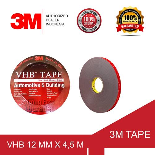 Jual 3M VHB Double Tape Automotive 4900 size 12mm x 4,5m -Double Tape ...