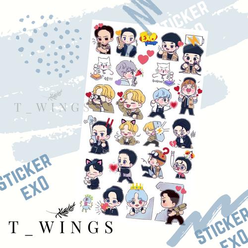 Exo Chibi Stickers NU'EST Stickers | Annikupineda