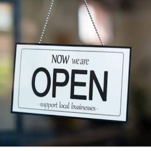 Jual sign tanda toko buka now open close 2 sisi - Kota Surabaya ...