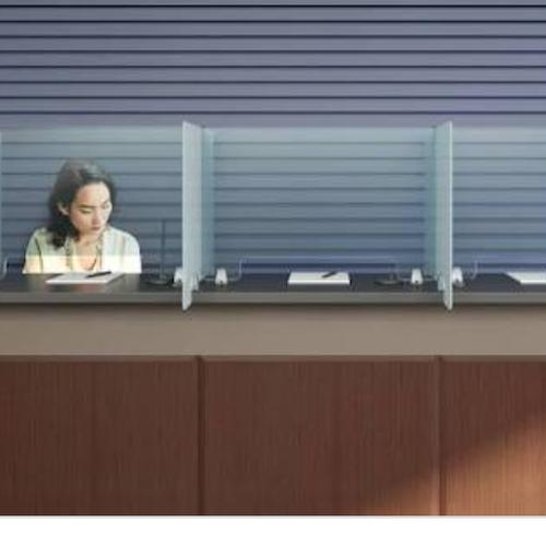 Jual akrilik cover partisi loket kasir meja pembatas sekat bank kantor ...