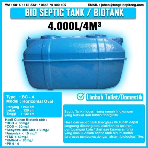 Jual BIOTANK System Biotech 4m3/day 4000 liter 4 m3 - Jakarta Barat ...