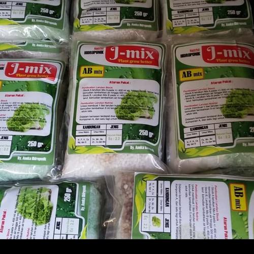 Jual NUTRISI HIDROPONIK PUPUK AB MIX SAYUR DAUN J-MIX 250 GR (500 ML) - Jakarta Timur - Delapan ...