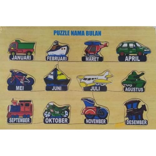Jual PUZZLE GAMBAR NAMA BULAN BAHAN KAYU - Kab. Bantul - DJOGJABOOK ...