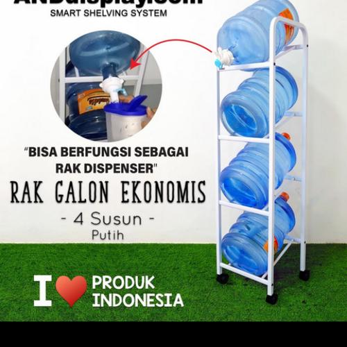 Jual RAK GALON EKONOMIS 4 SUSUN + RODA - Jakarta Barat - PRIME JAYA ...