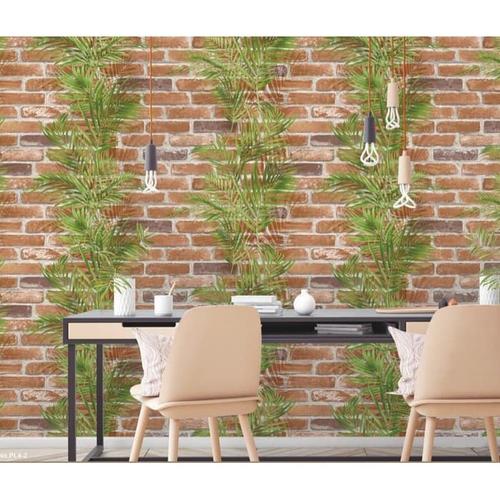 Jual Wallpaper Dinding Korea Motif Daun Palem di Tembok 3D Pola - Kota ...