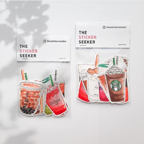 Jual Minuman Kekinian Vinyl Sticker Pack - Jakarta Barat - The Sticker ...