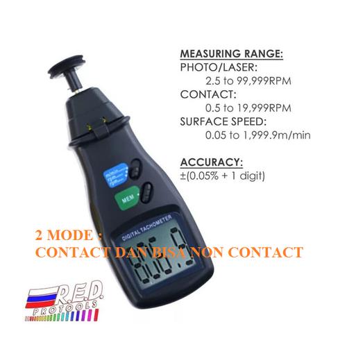 Jual Tacho meter alat pengukur kecepatan rotasi putaran mesin ukur RPM ...