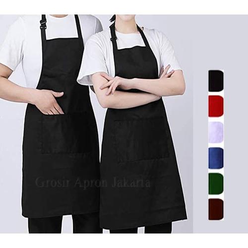 Jual Celemek Apron Cotton Full Hitam Premium Quality - Kab. Tangerang ...