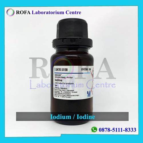 Jual Iodine / Iodin / Yodium / Iodium / I2 Pro Analis Merck 100 Gram ...