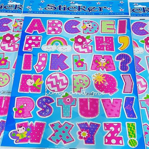 Jual Sticker Huruf Abjad Abc Motif Mix - Jakarta Barat - Hans and Me ...
