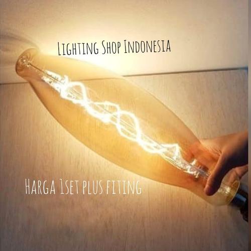 Jual Lampu gantung hias + bohlam L180ak edison jumbo gede mewah led 4w ...