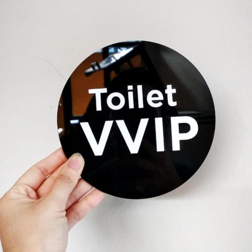 Jual Toilet VVIP Sign / Tanda Toilet acrylic / Papan Tanda Toilet Kayu ...