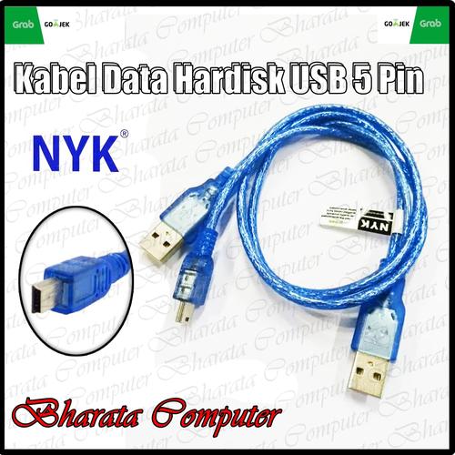 Jual Kabel Harddsik Data Mini USB 5Pin To USB Male Cabang NYK - Kota ...