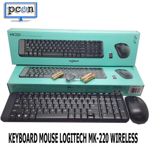Jual KEYBOARD MOUSE LOGITECH MK-220 WIRELESS ORIGINAL - MK-220 MOTIF ...