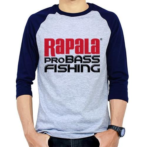 Jual Kaos Raglan Lengan 3/4 Rapala Pro Bass Fishing Baju Distro ...