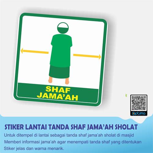 Jual STIKER LANTAI TANDA SHAF SHOLAT BERJAMA'AH - Kab. Klaten - Optima ...