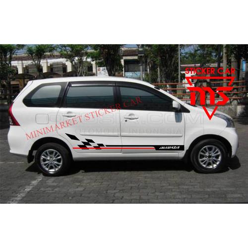 Jual STIKER AVANZA STICKER MOBIL TOYOTA AVANZA SIDE BODY - hitam-metah ...