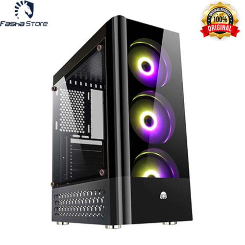 Jual DIGITAL ALLIANCE Unicorn Shadow ATX Desktop PC Case / Casing PC ...