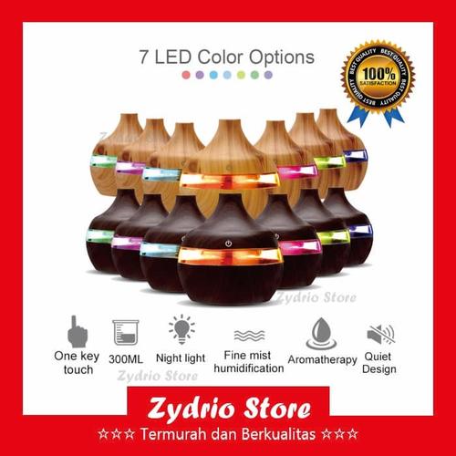Jual Air Humidifier Diffuser 300ml Desain Kayu LED - Aromatherapy ...