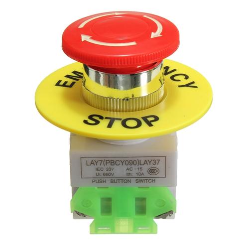 Jual Emergency Stop Push Button Switch NO NC Self Locking Red - Jakarta ...