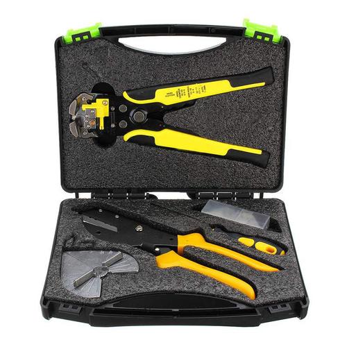 Jual 1 Set Cable Pliers Set Wire Striper Cutter Stripper Crimper Plier ...