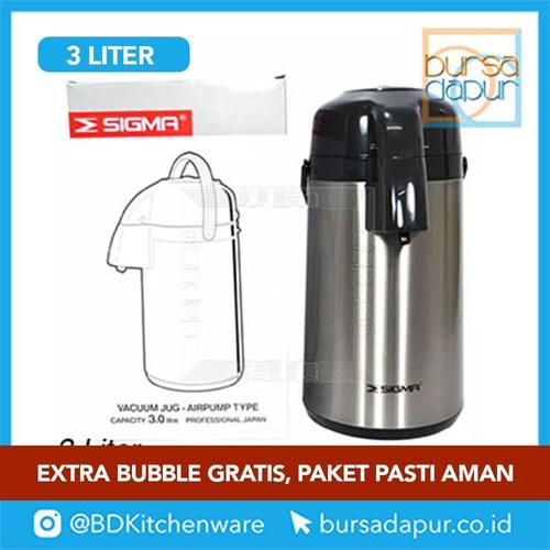 Jual Sigma Vacuum Jug Air Pump 3 Liter Termos Pompa Air Panas - Motif ...