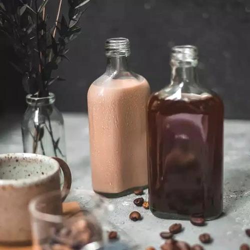 Jual Botol kaca gepeng 250ml / Botol Kopi - Aluminium Gold - Jakarta ...