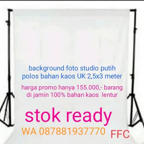 Jual background foto putih polos UK 2,5x3m - Jakarta Pusat ...