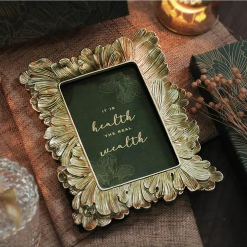 Jual Frame Photo Gold Leaf Series Vintage | Bingkai Foto Daun - Silver ...