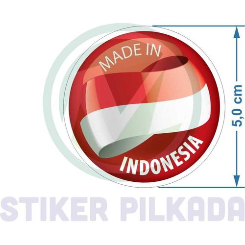 Jual STIKER MADE IN INDONESIA 5X5CM - Kota Tangerang Selatan - Stiker ...