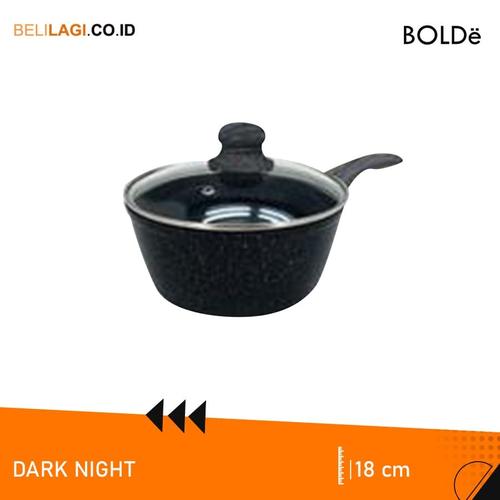 Jual Bolde Sauce PAN 18 cm + glass lid, Granite BLACK Series - Jakarta ...