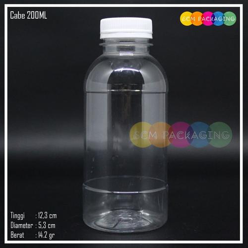 Jual Botol plastik cabe 200ml untuk kemasan minuman dan lain lain ...
