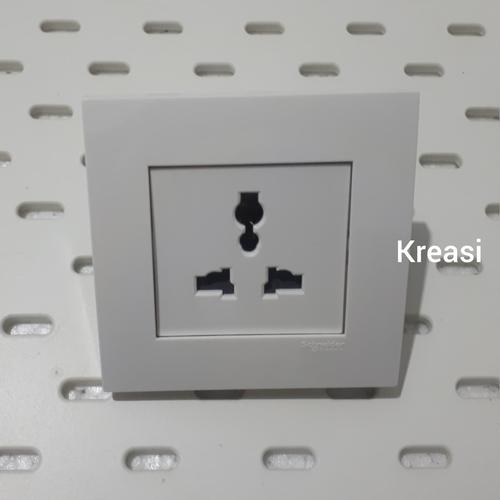 Jual STOP KONTAK 1 GANG UNIVERSAL 3 PIN SCHNEIDER VIVACE KB413S_C15329 ...