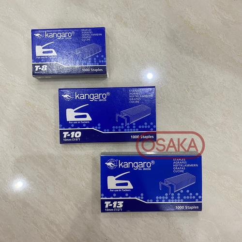 Jual Isi / Refill Stapler / Staples Tembak Gun Tacker Kangaro T-8 ...