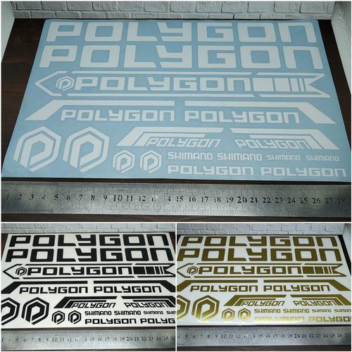 Promo Cutting Sticker Frame Sepeda POLYGON panjang 28cm bahan Oracal ...