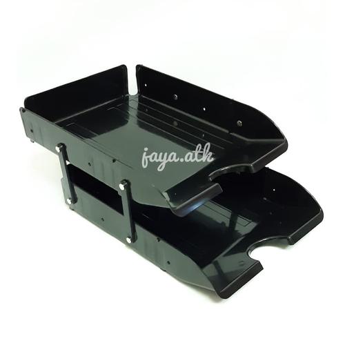 Jual LETTER TRAY RAK KERTAS BAK SURAT 2 SUSUN PLASTIK ELEVATED TRAY ...